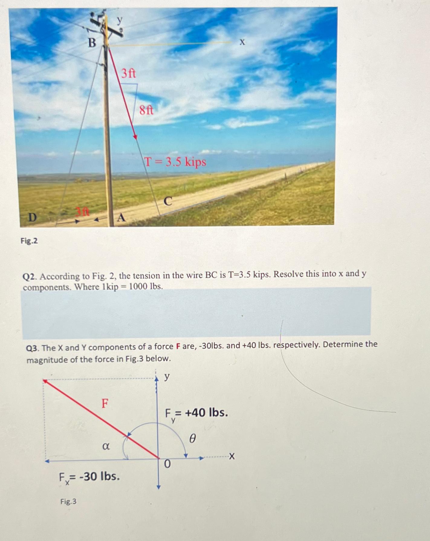 Solved Fig. 2Q2. ﻿According to Fig. 2, ﻿the tension in the | Chegg.com