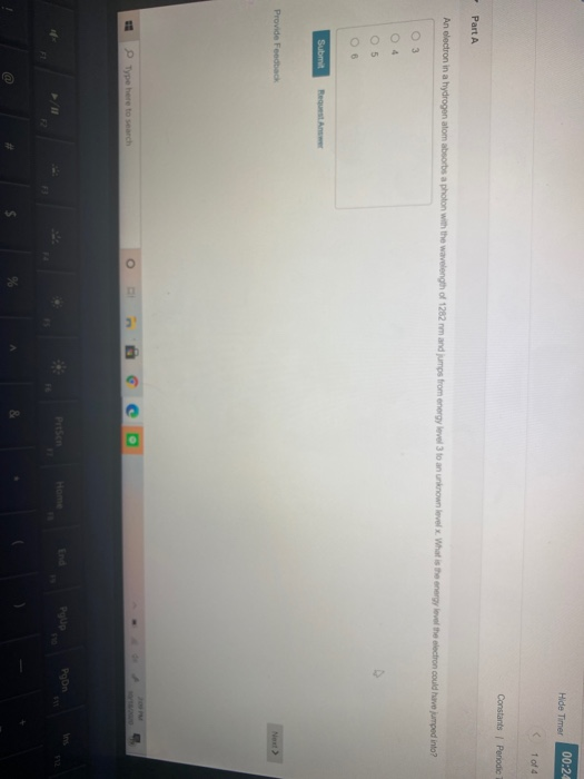 Solved Hide Timer 00:24 tota Constants Periodic Part A An | Chegg.com