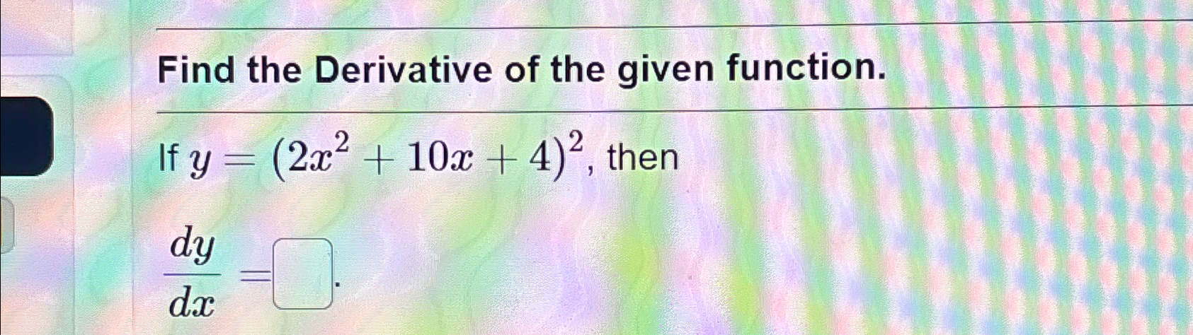Solved PR 14 ﻿Find the Derivative of the given function.If | Chegg.com