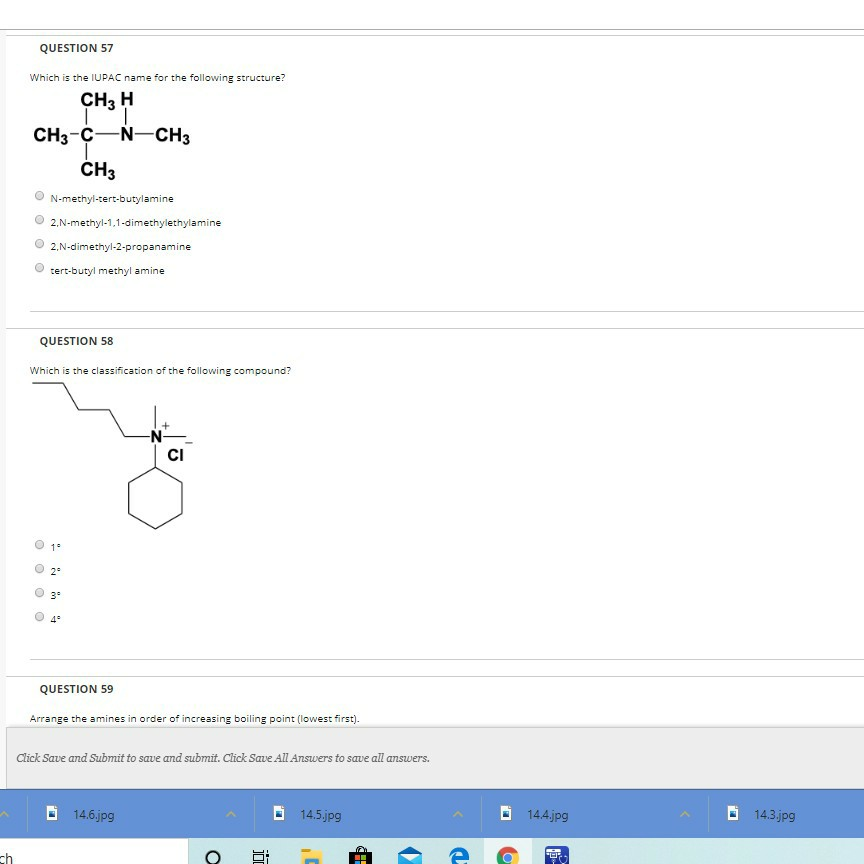 Solved QUESTION 57 Which is the IUPAC name for the following | Chegg.com