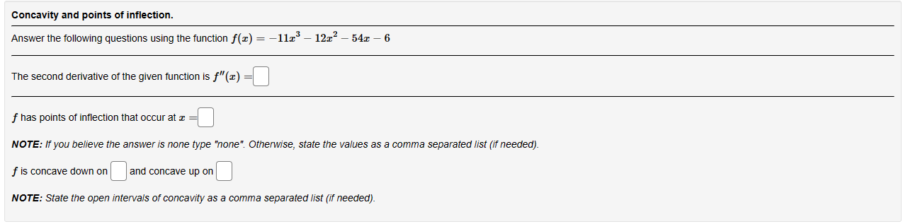 Solved problem 15Concavity and points of inflection.Answer | Chegg.com