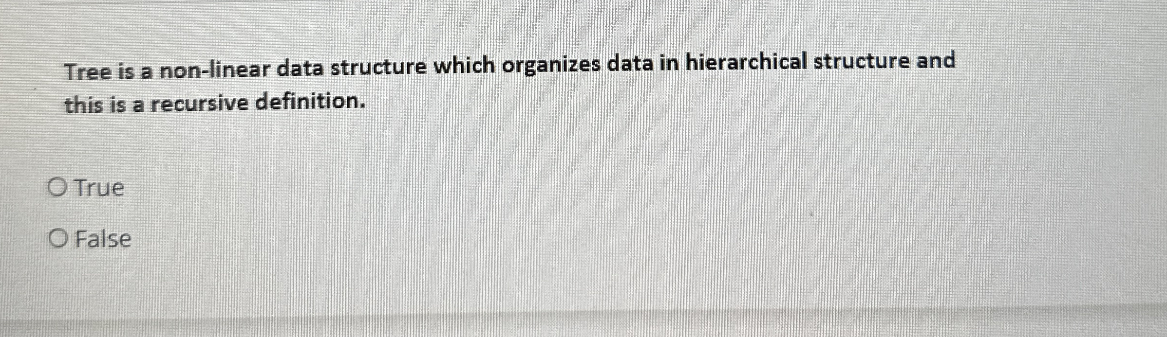 Solved Tree is a non-linear data structure which organizes | Chegg.com