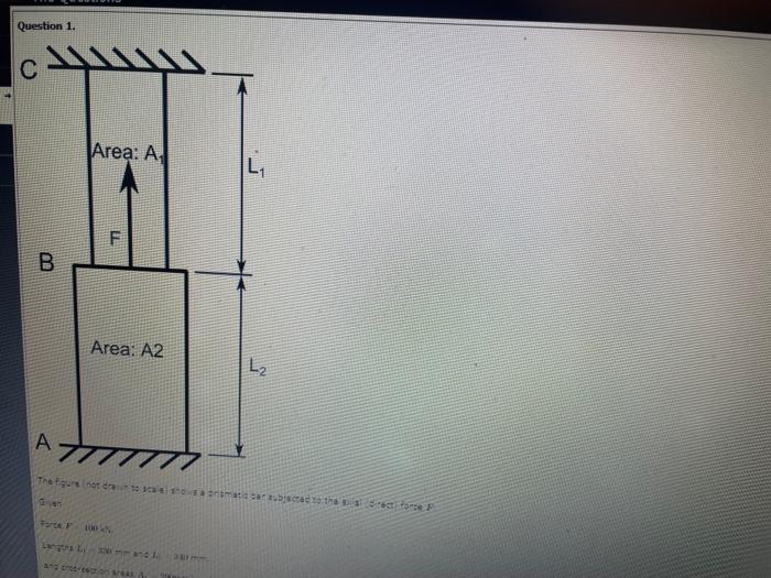Solved Question 1.The figure (not drawn to scale) shows a | Chegg.com