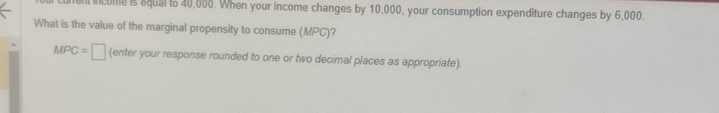 Solved What is the value of the marginal propensity to | Chegg.com