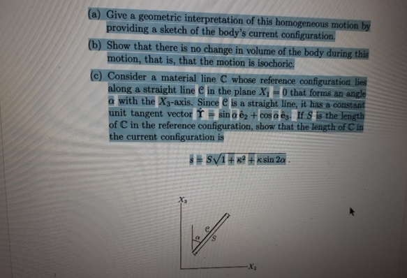 Solved Consider a body which, in the reference configuration | Chegg.com