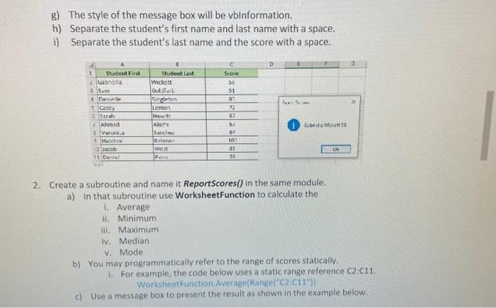 Solved 17Exam Scores a) Manually select the range rectangle | Chegg.com