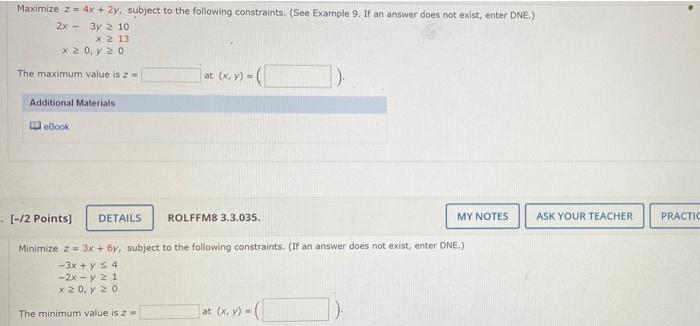 Solved Maximize z = 4x + 2y, subject to the following | Chegg.com