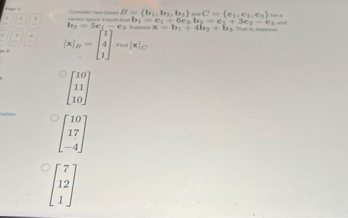 Solved y Consider two buses B={b1,b2,b3} mid C={c1,c2,c3} | Chegg.com