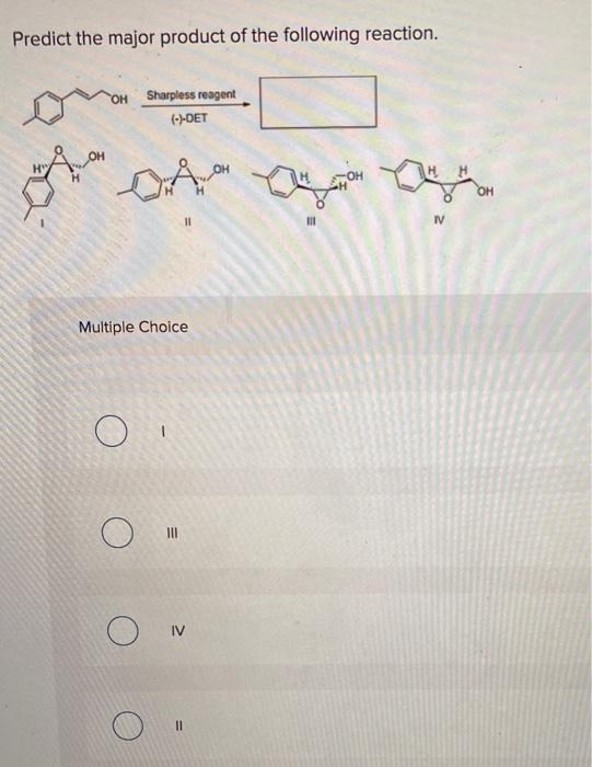 Solved Predict the major product of the following reaction. | Chegg.com