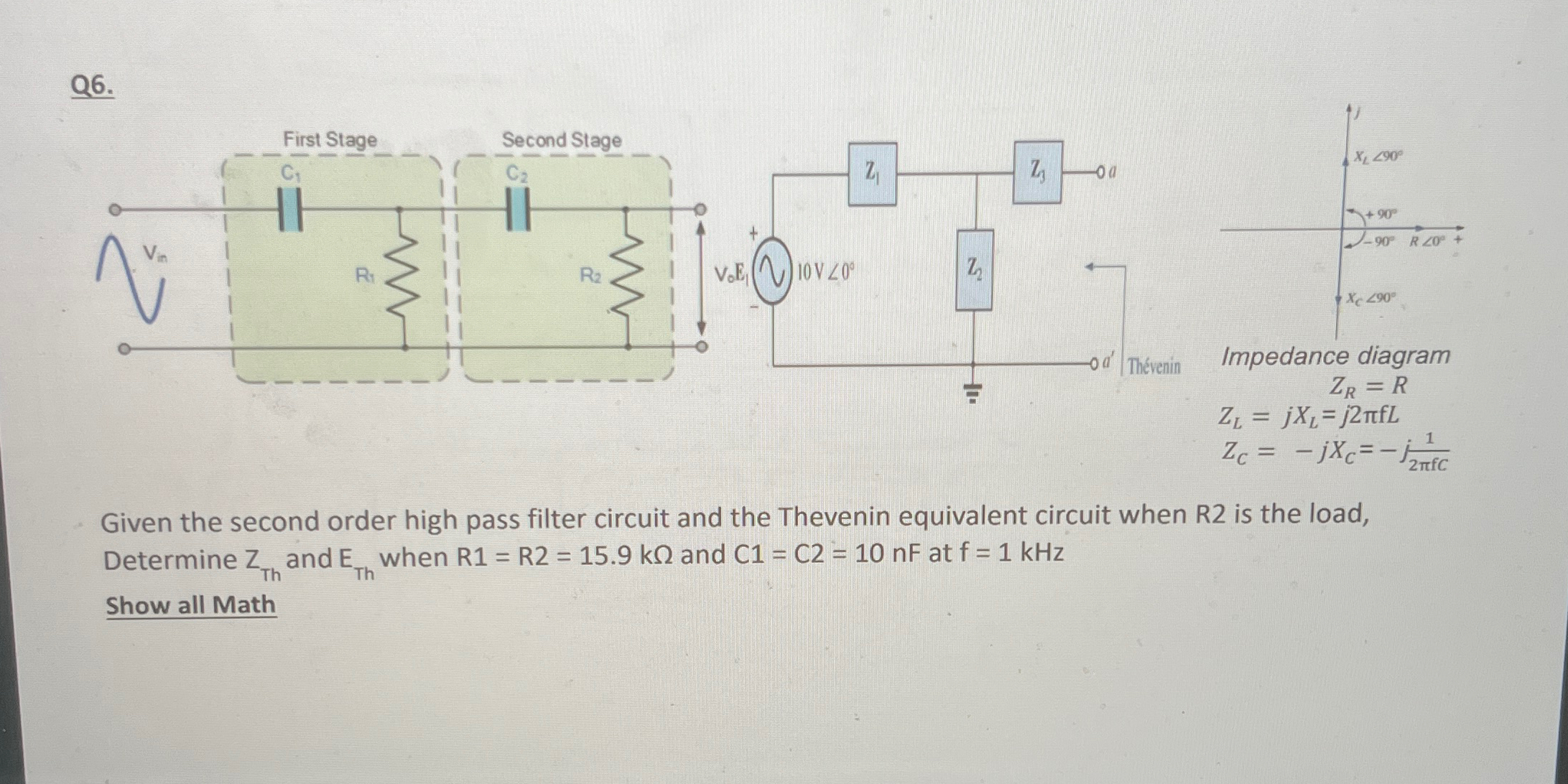 Solved Q6.Impedance | Chegg.com