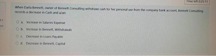 Solved When Darla Bennett, owner of Bennett Consulting | Chegg.com