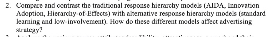 Solved Compare and contrast the traditional response | Chegg.com