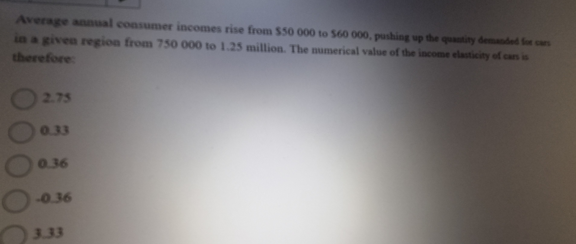 Solved Average annual consumer incomes rise from $50000 ﻿to | Chegg.com