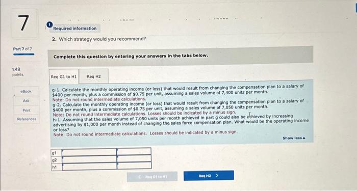 Solved Required information Problem 12-25 (Algo) CVP | Chegg.com