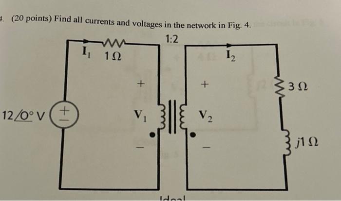 Solved (20 points) Find all currents and voltages in the | Chegg.com Solved (20 points) Find all currents and voltages in the | Chegg.com