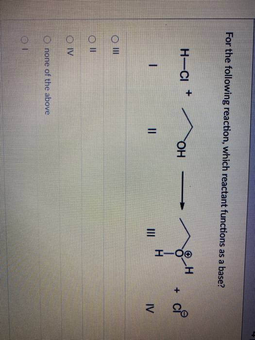 Solved For the following reaction, which reactant functions | Chegg.com