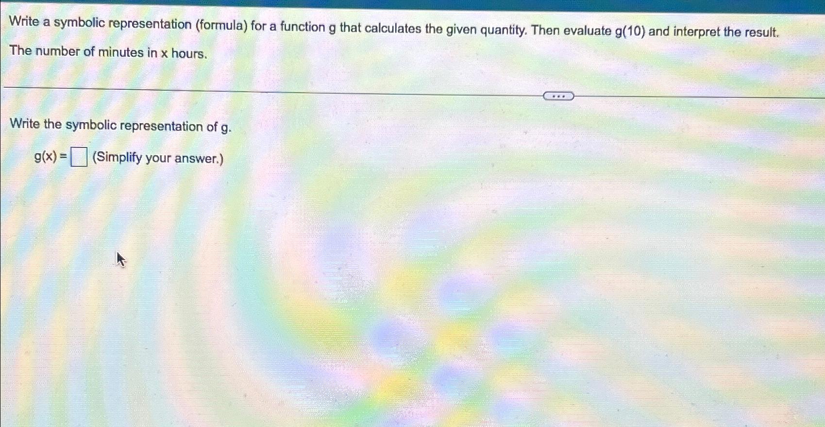 Solved Write a symbolic representation (formula) ﻿for a | Chegg.com
