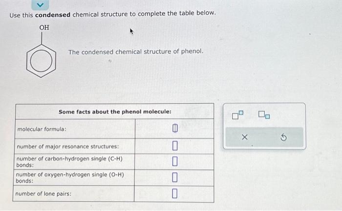 Solved Use this condensed chemical structure to complete the | Chegg.com