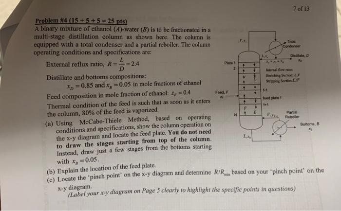 Solved Problem H4(15+5+5=25pts) A binary mixture of ethanol | Chegg.com