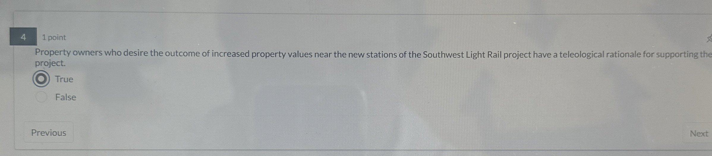 Solved 1 ﻿pointProperty owners who desire the outcome of | Chegg.com