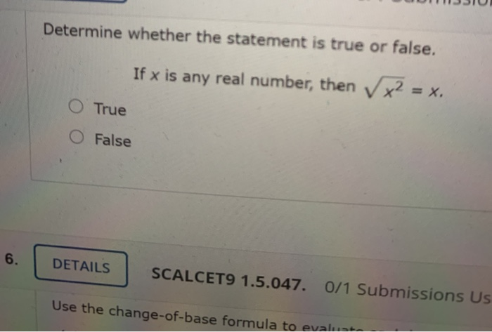 Solved Determine whether the statement is true or false, If | Chegg.com