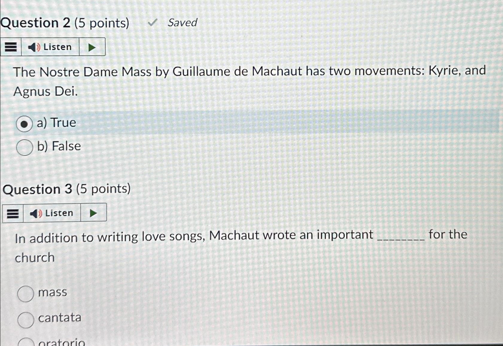 Solved Question 2 (5 points) SavedListenThe Nostre Dame | Chegg.com Solved Question 2 (5 points) SavedListenThe Nostre Dame | Chegg.com