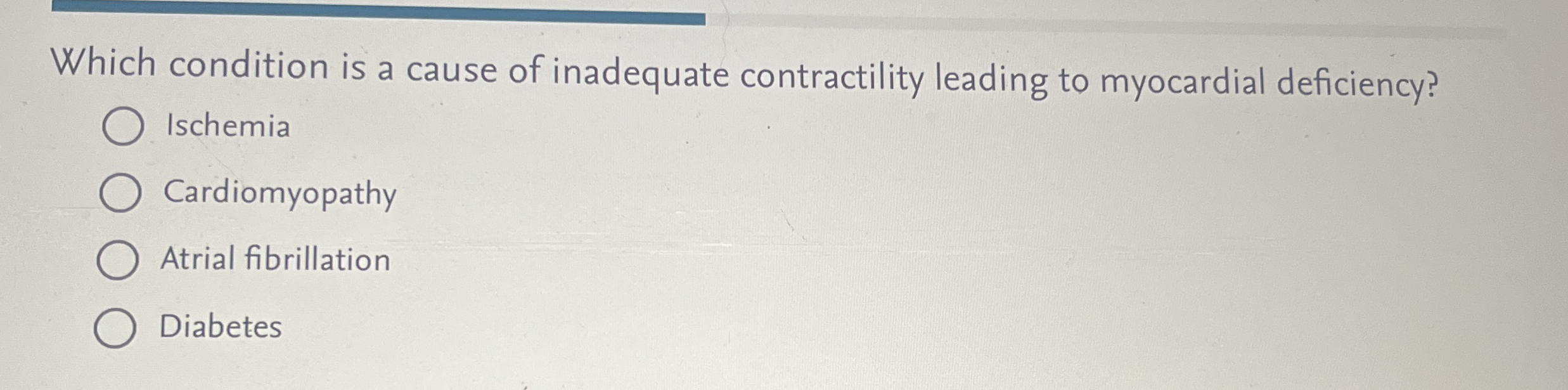 Which condition is a cause of inadequate | Chegg.com