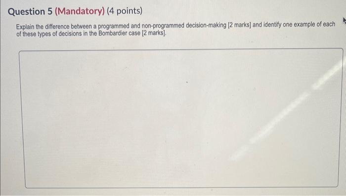 Solved Explain the difference between a programmed and | Chegg.com