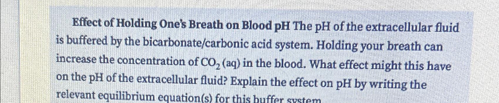 Solved The pH ﻿of the extracellular fluid is buffered by the | Chegg.com