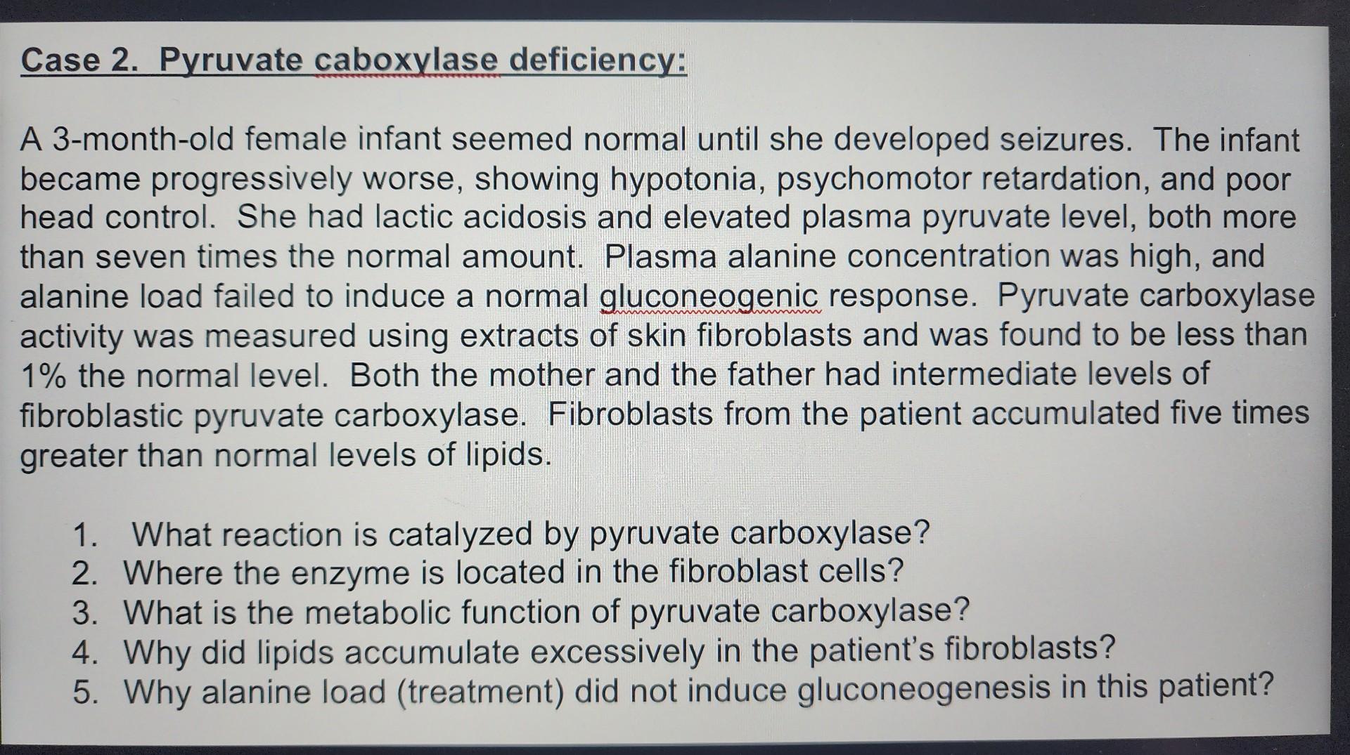 Solved A 3-month-old female infant seemed normal until she | Chegg.com
