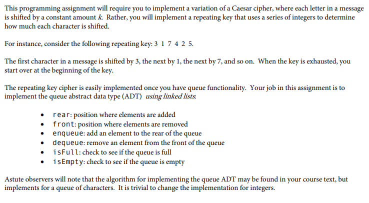 This programming assignment will require you to | Chegg.com