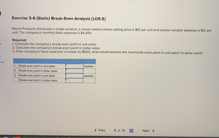Solved Required information Exercise 5-5 (Static) Changes in | Chegg.com