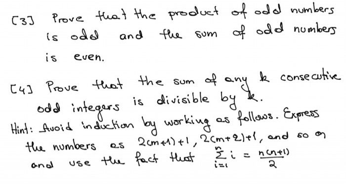 Solved (3] Prove that the product of odd numbers is odd and | Chegg.com