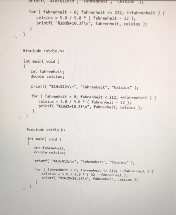 Solved Write a program that converts integer Fahrenheit | Chegg.com