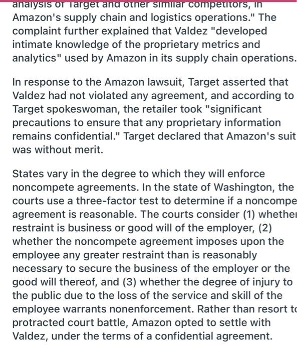 Solved • Do noncompete clauses in employment contracts | Chegg.com