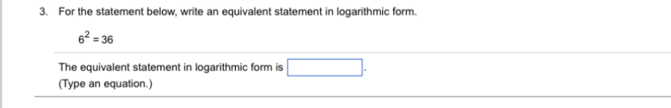 Solved For the statement below, write an equivalent | Chegg.com