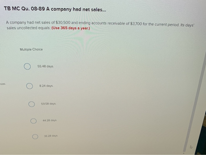 Solved TB MC Qu 08 89 A Company Had Net Sales A Company Chegg solved-tb-mc-qu-08-89-a-company-had-net-sales-a-company-chegg