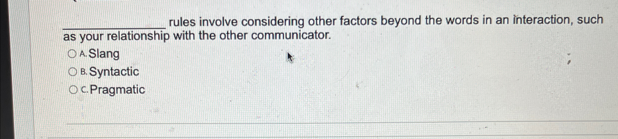 Solved q, ﻿rules involve considering other factors beyond | Chegg.com