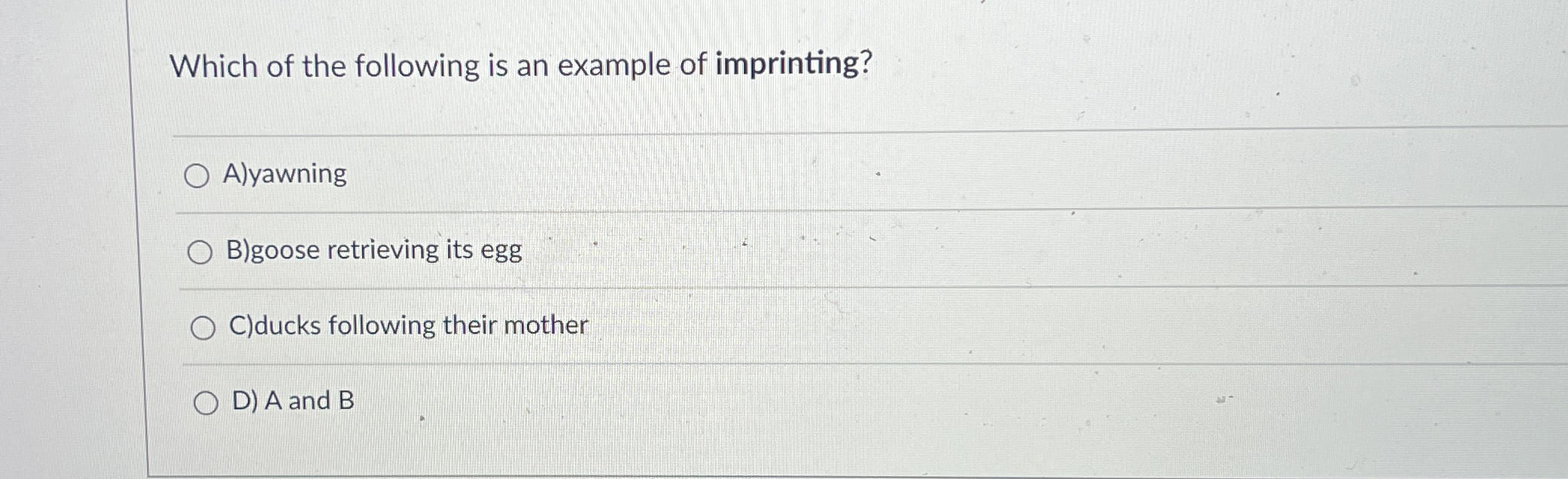 Solved Which of the following is an example of | Chegg.com