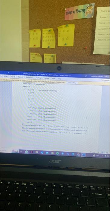 Create a maximum flow problem within the context of | Chegg.com