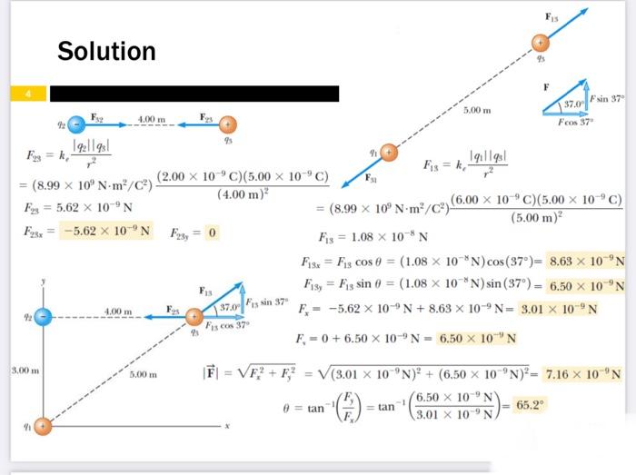 Solved Using the same triangle, find the vector components | Chegg.com