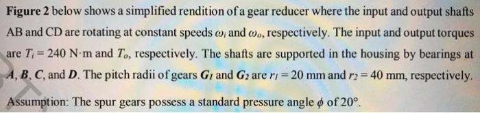 Solved Figure 2 below shows a simplified rendition of a gear | Chegg.com