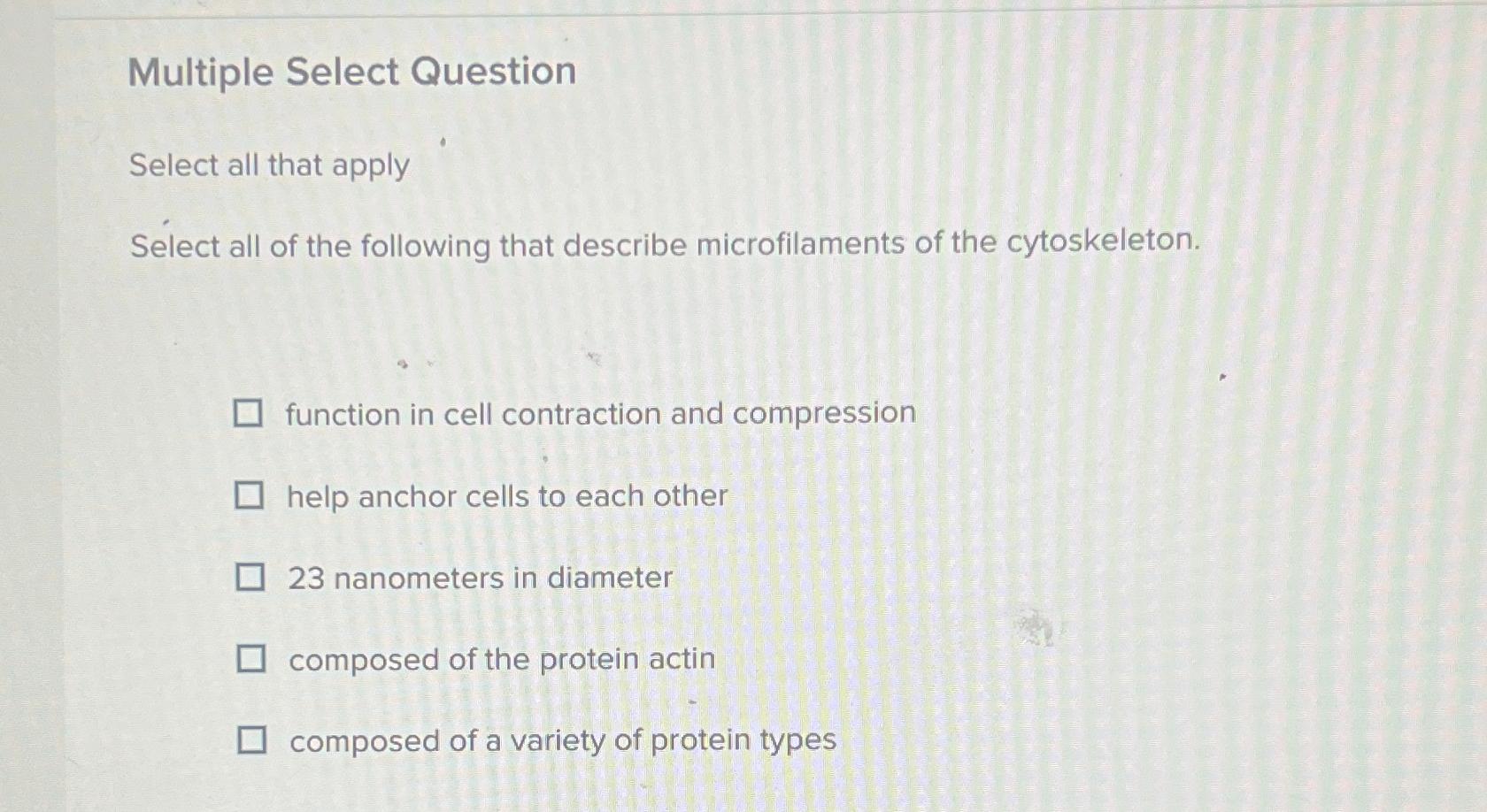 Solved Multiple Select QuestionSelect all that applySelect | Chegg.com
