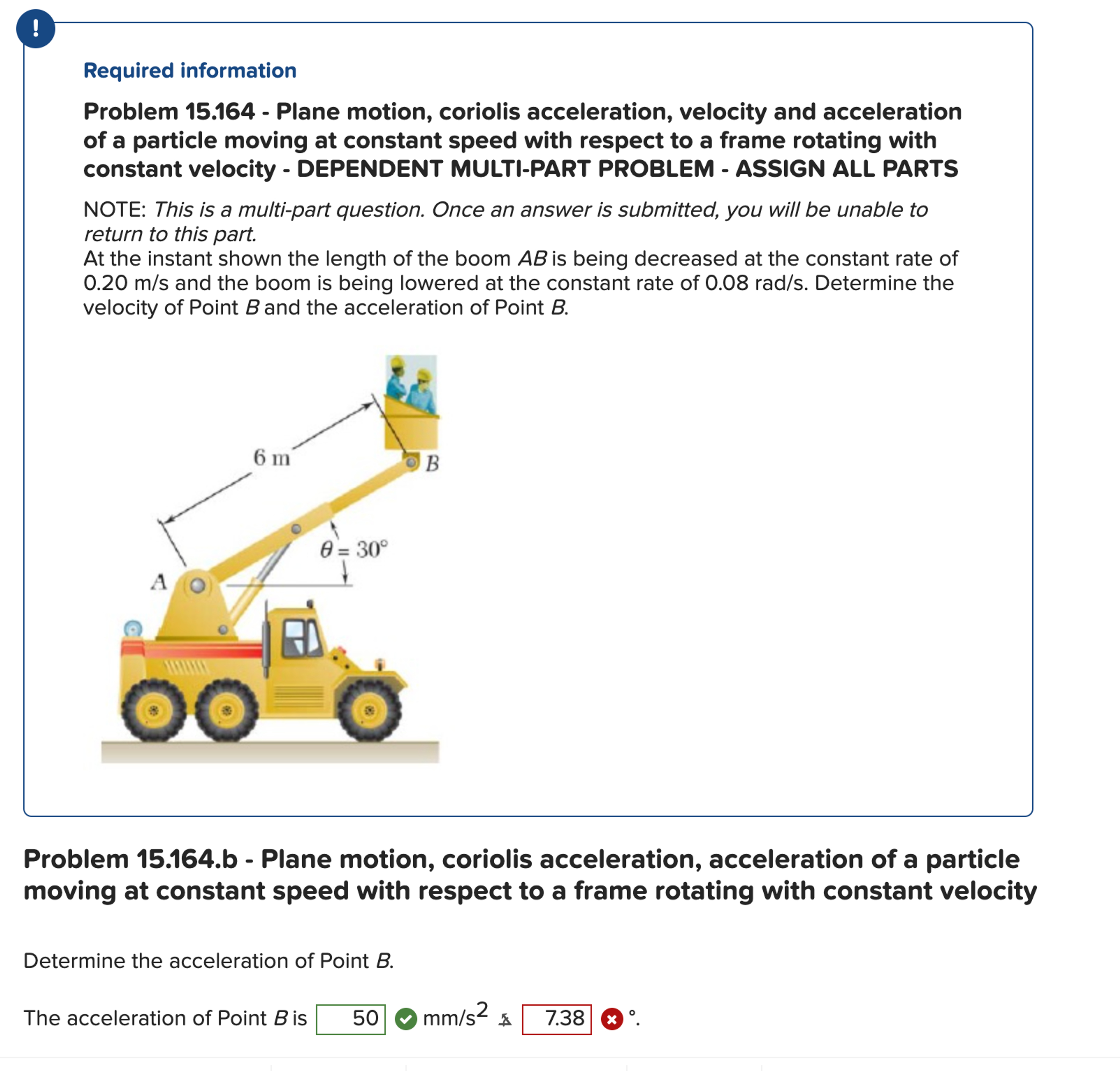 Solved Required informationProblem 15.164 - ﻿Plane motion, | Chegg.com