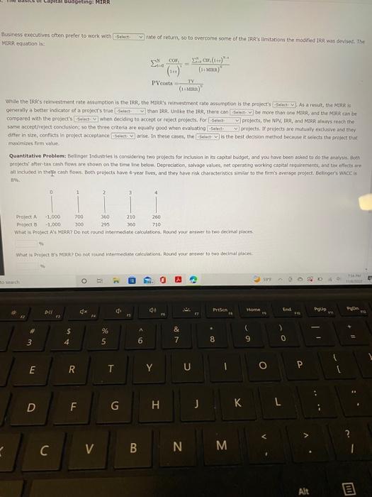 Solved If the projects were indeberdere, which praje 1(1) | Chegg.com
