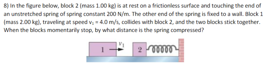 Solved In the figure below, block 2 (mass 1.00kg ) ﻿is at | Chegg.com