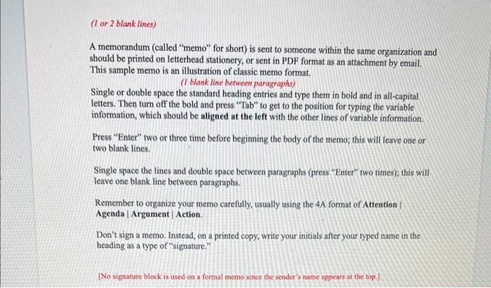 Solved Write a one-to-two-page memo to employees explaining | Chegg.com