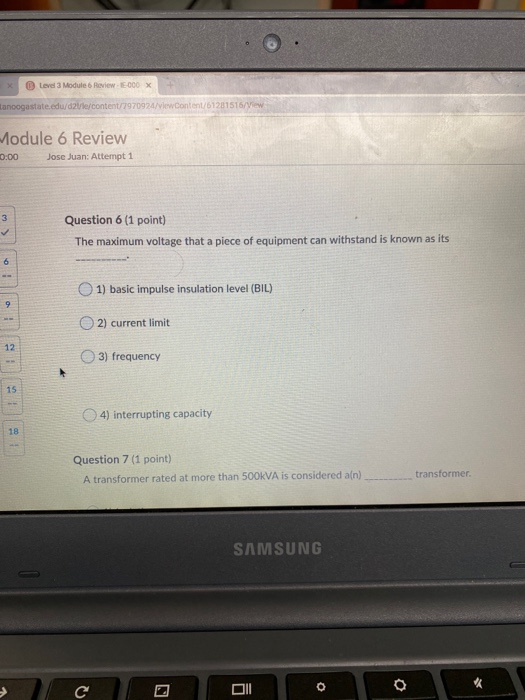 Solved Level 3 Module 6 Review 1000 X | Chegg.com