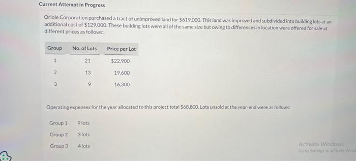 Solved Oriole Corporation purchased a tract of unimproved | Chegg.com