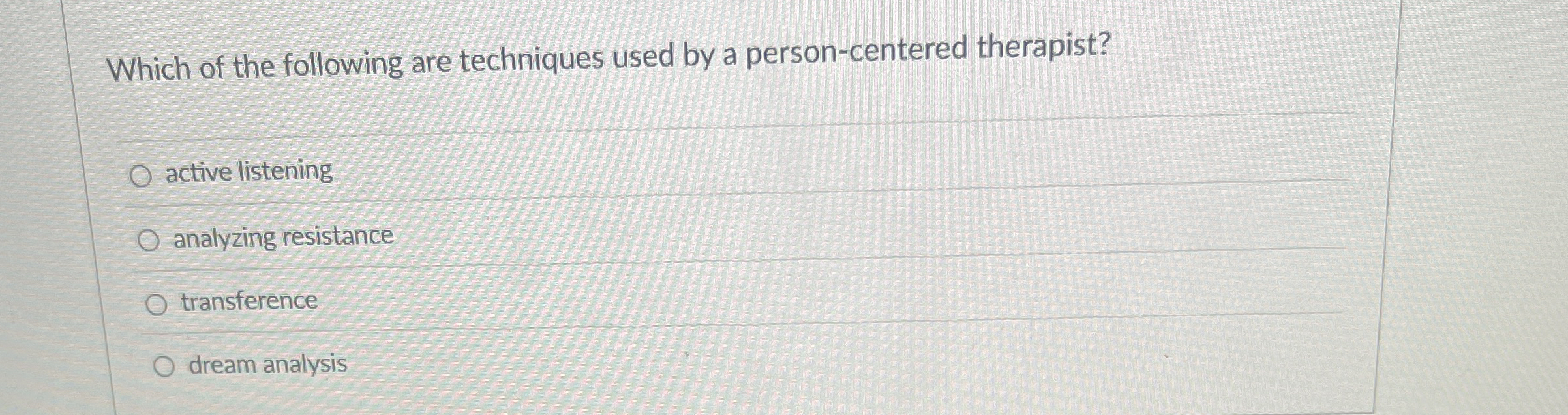 Solved Which of the following are techniques used by a | Chegg.com